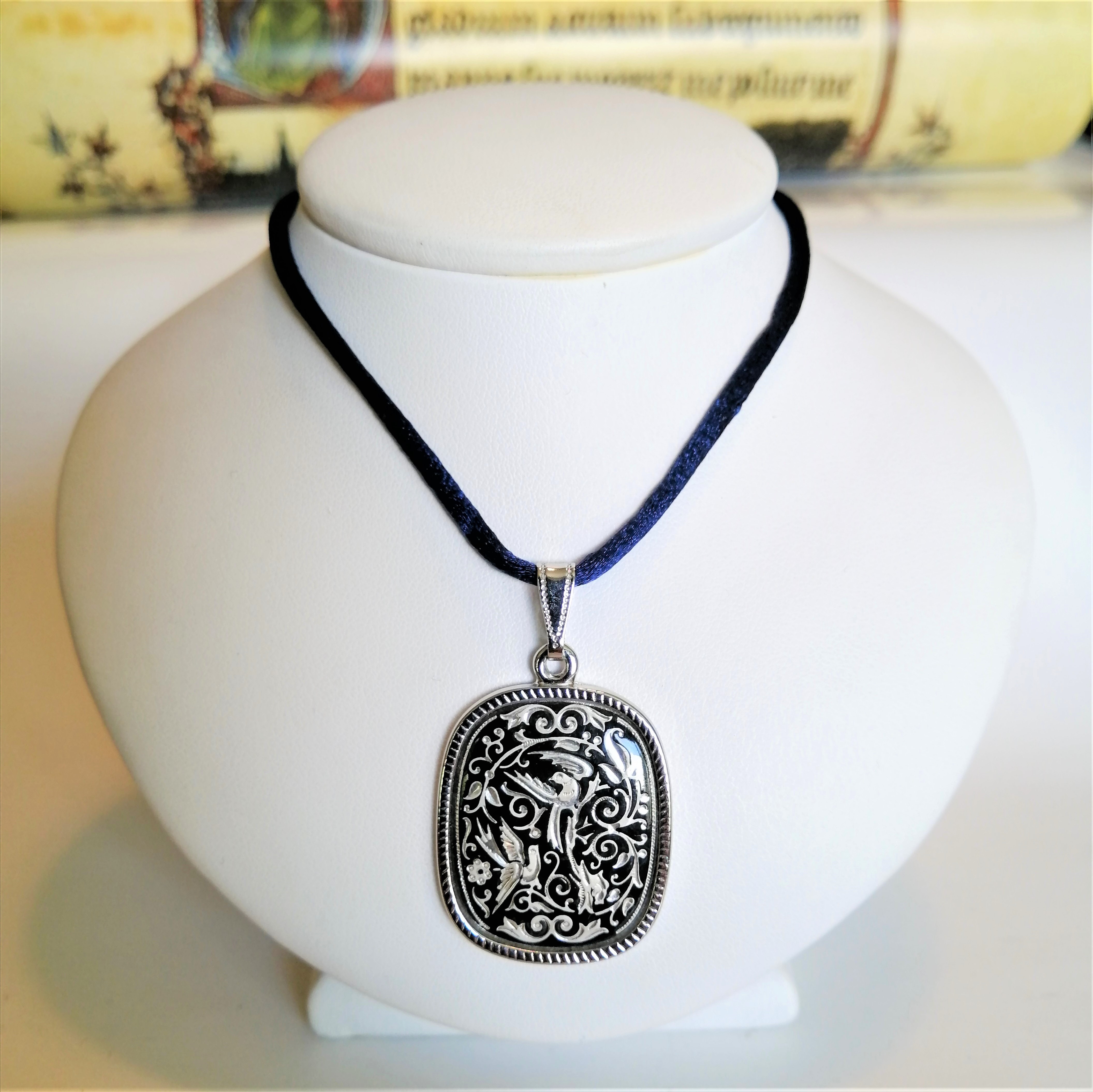 Collier Dama I - Damasquinage Ag