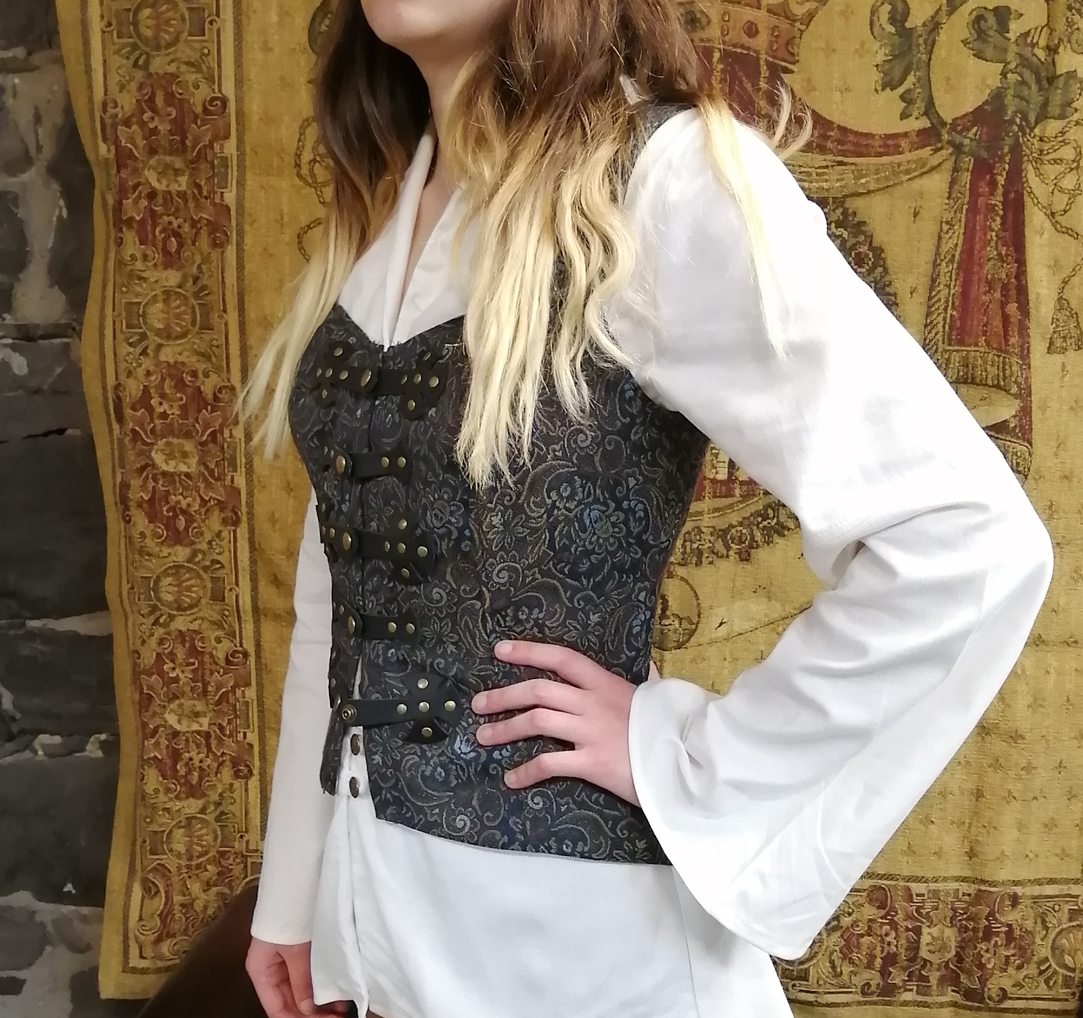 Medieval Bodice Joany - Linen